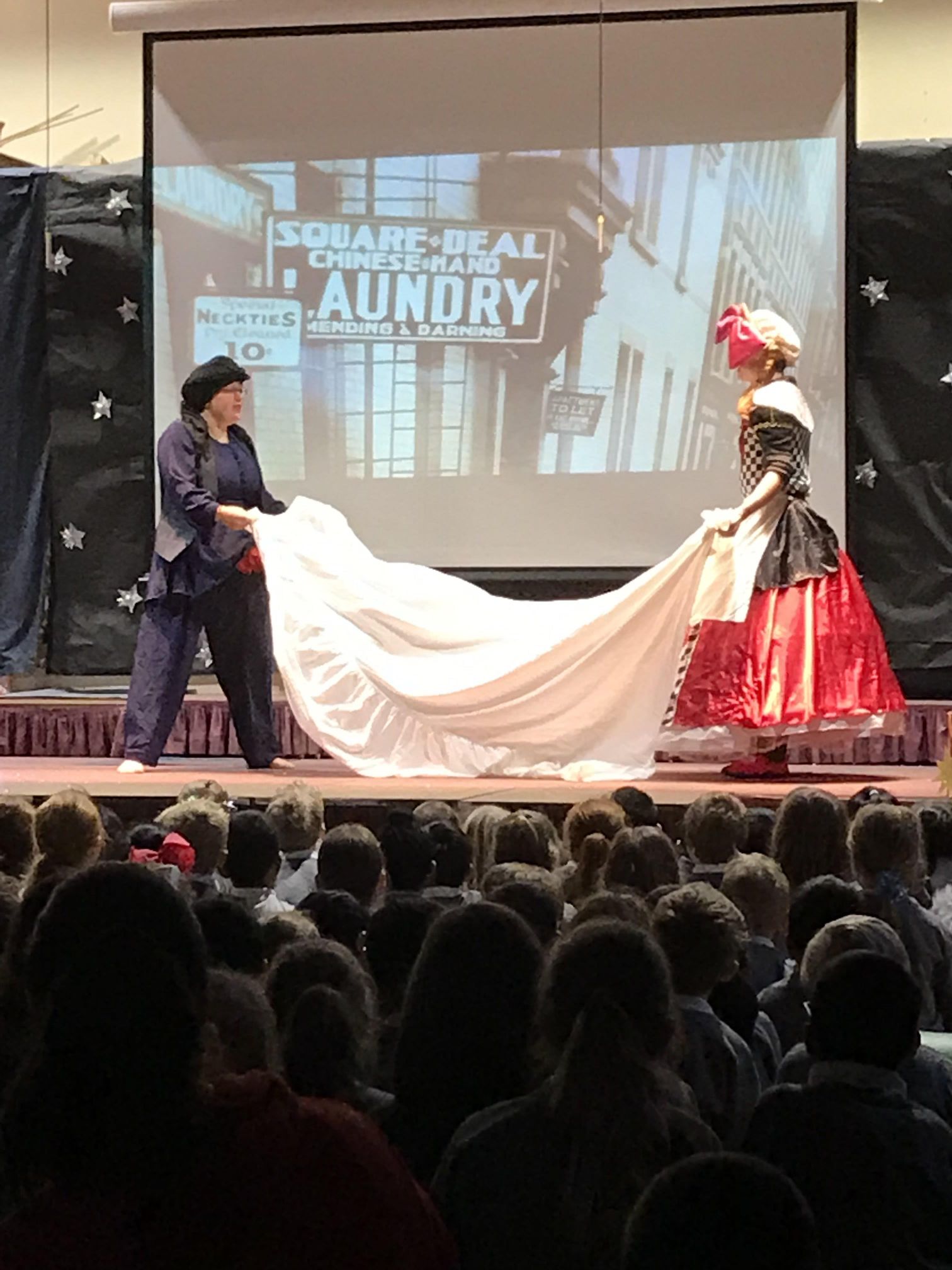 Bizarre pantomime at school | Farsley Farfield Primary School