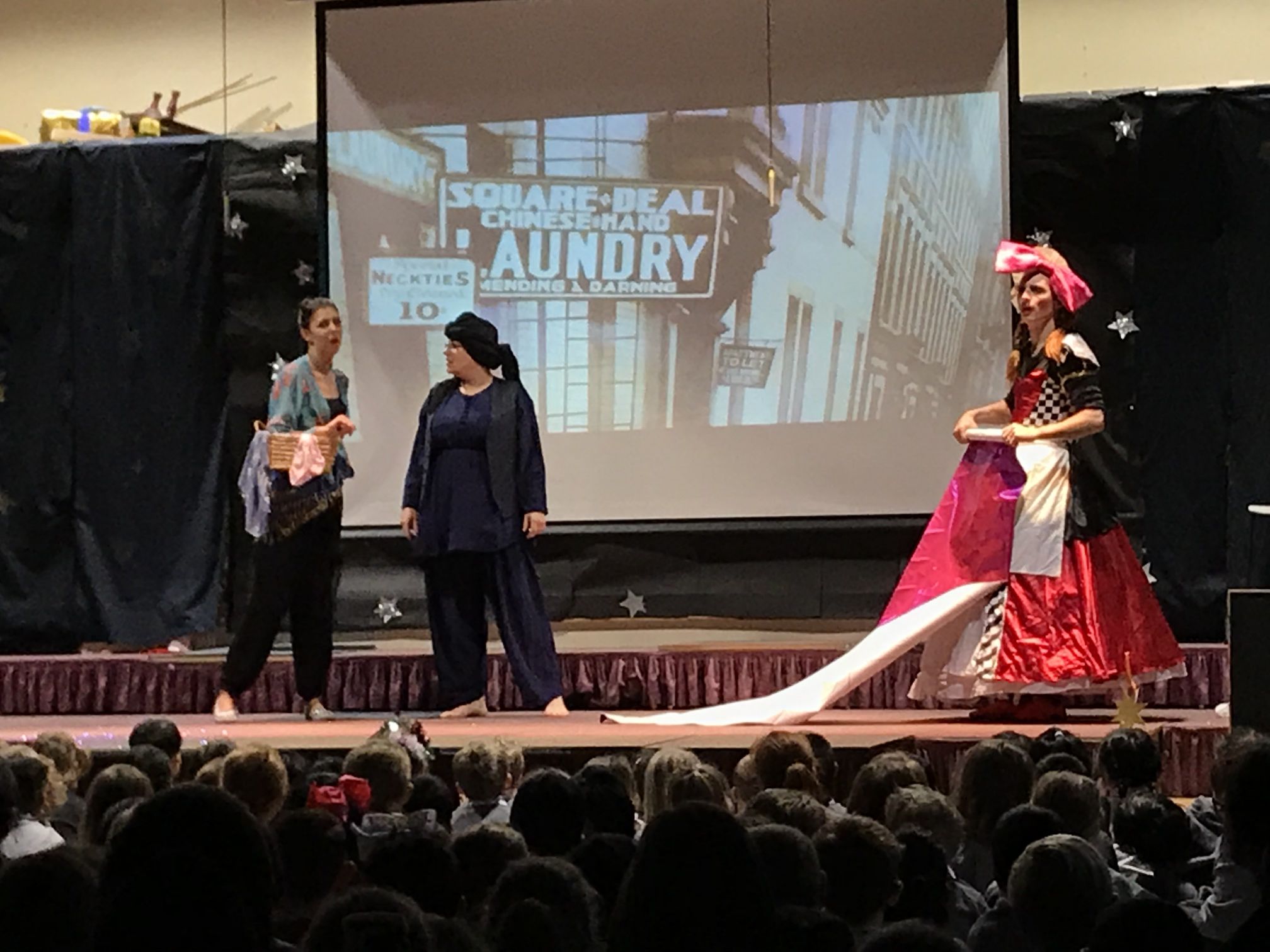 Bizarre pantomime at school | Farsley Farfield Primary School